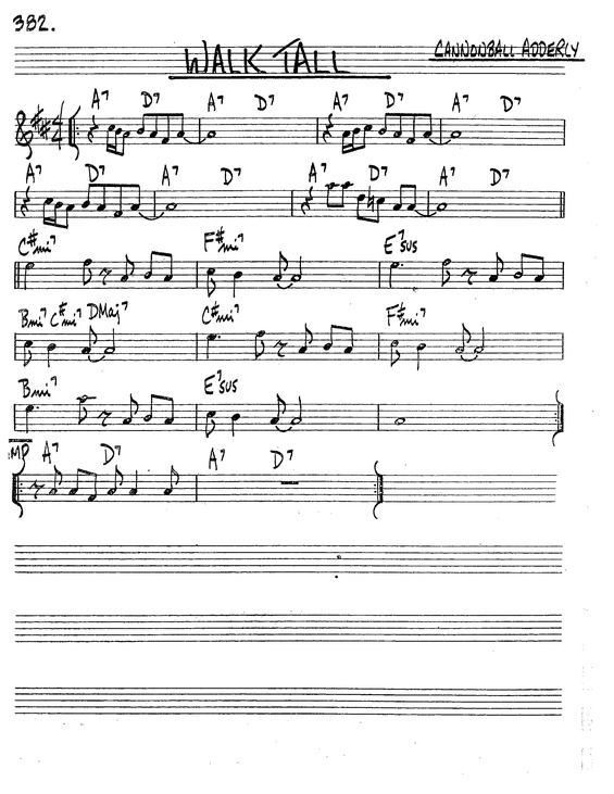 Super Partituras - Walk Tall v.8 (The Real Book Of Jazz)