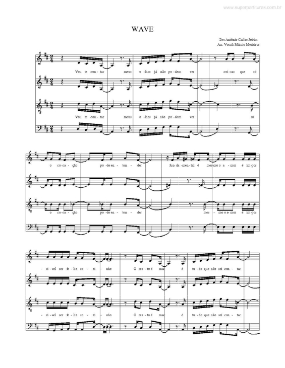 Super Partituras - Wave (Tom Jobim)