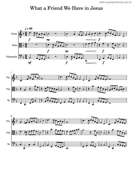 Super Partituras - What A Friend We Have In Jesus v.5 (Misc Praise Songs)