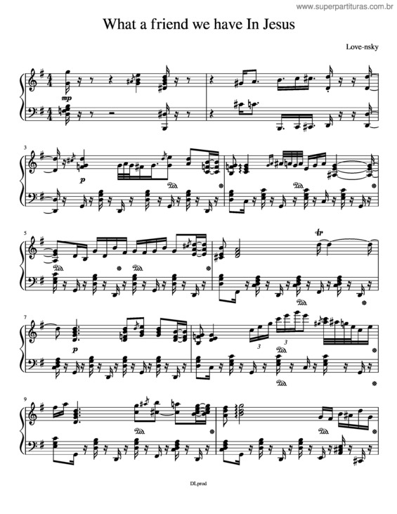 Super Partituras - What A Friend We Have In Jesus (Desconhecido)