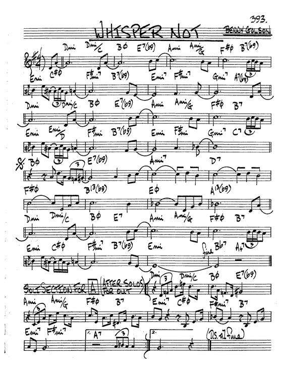 Super Partituras - Whisper Not v.8 (The Real Book Of Jazz)