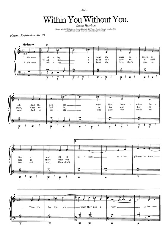 Super Partituras - Within You Without You (The Beatles), com cifra