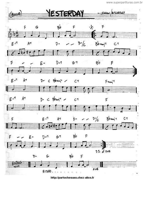 Super Partituras - Yesterday v.21 (The Beatles), com cifra