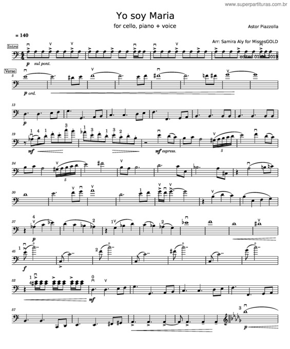 Super Partituras - Yo Soy Maria – Astor Piazzolla v.12 (Astor Piazzolla)